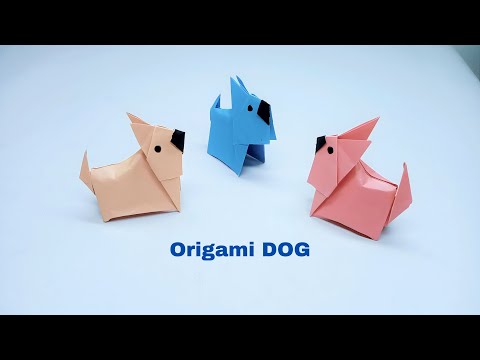 Origami DOG easy | DIY paper crafts | Origami dog tutorial