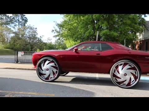 Dodge Challenger Hellcat Donk Rides on 34-Inch Wheels, Makes No Sense ...