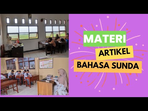 MATERI ARTIKEL BAHASA SUNDA KELAS XII