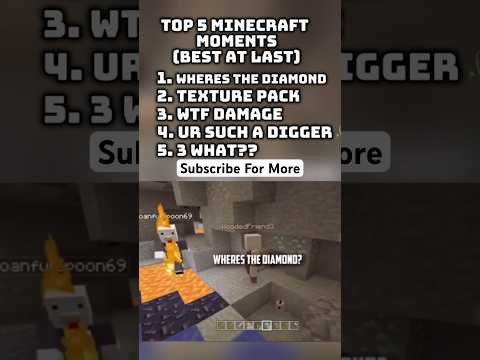 Top 5 MINECRAFT Moments ⛏️#shorts #funny #minecraft #minecraftshorts # ...