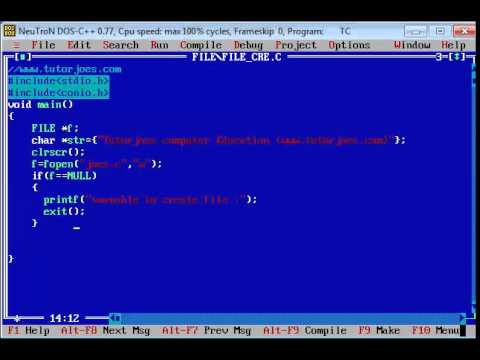 Learn Creating a File in C Programming Tamil - Mind Luster