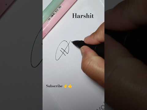 Harshit name style sign #signature #shorts