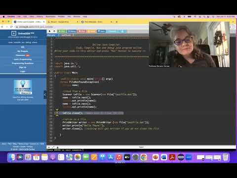 Read-Write to a File. Use Online Java Compiler