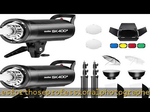 Godox 2* SK400ii 800Ws Studio Strobe Flash Lighting Kit:2 Pack SK400II Monolight with Bowens Mount