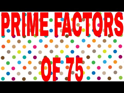 Prime factors of 75