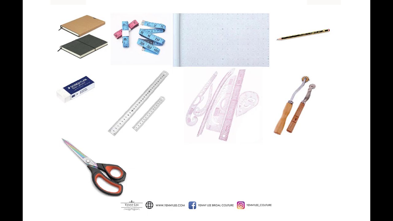 12 ESSENTIAL TOOLS FOR PATTERN MAKING – FASHION PATTERN DRAFTING 101 | YENNY LEE BRIDAL COUTURE