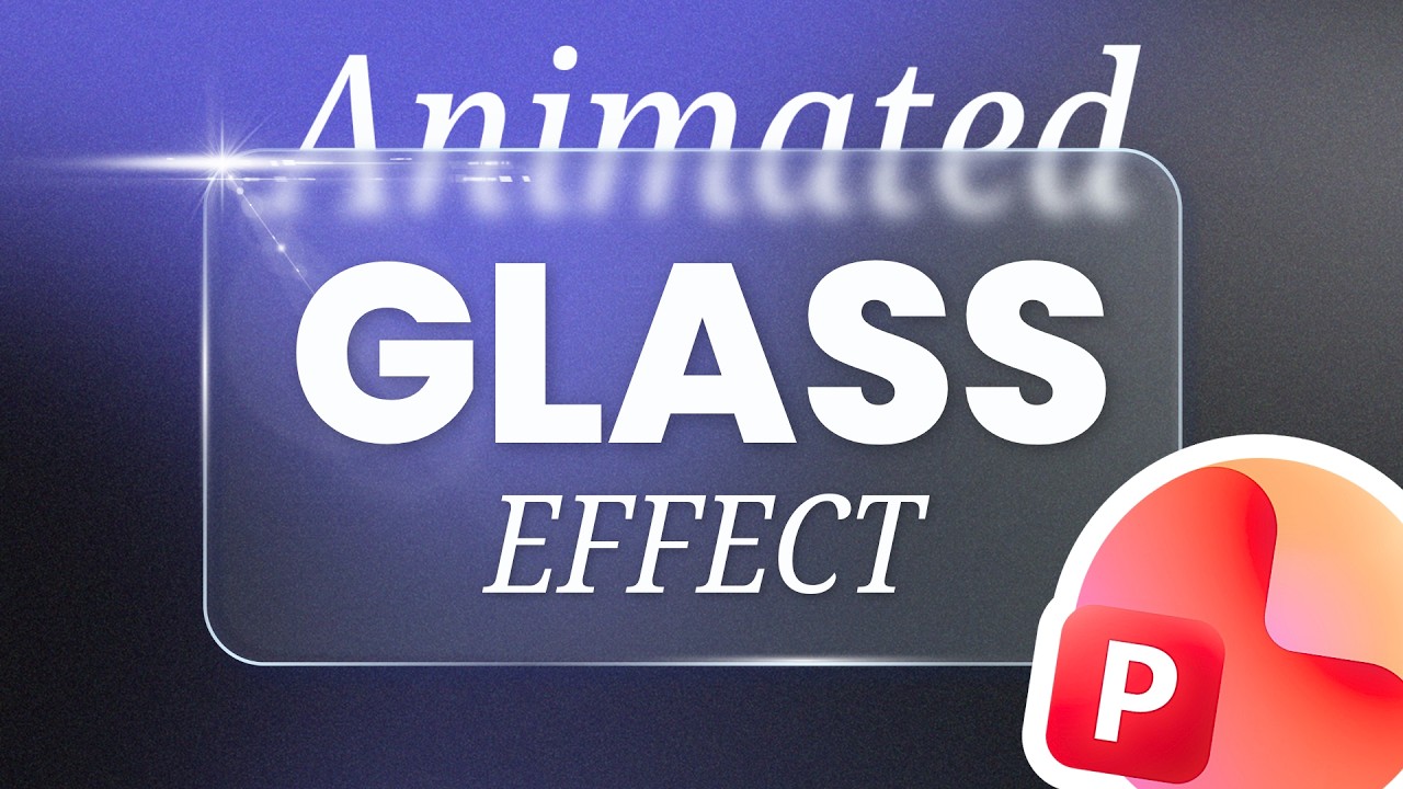 Make Professional Animated Glassmorph Slides in PowerPoint 🔥