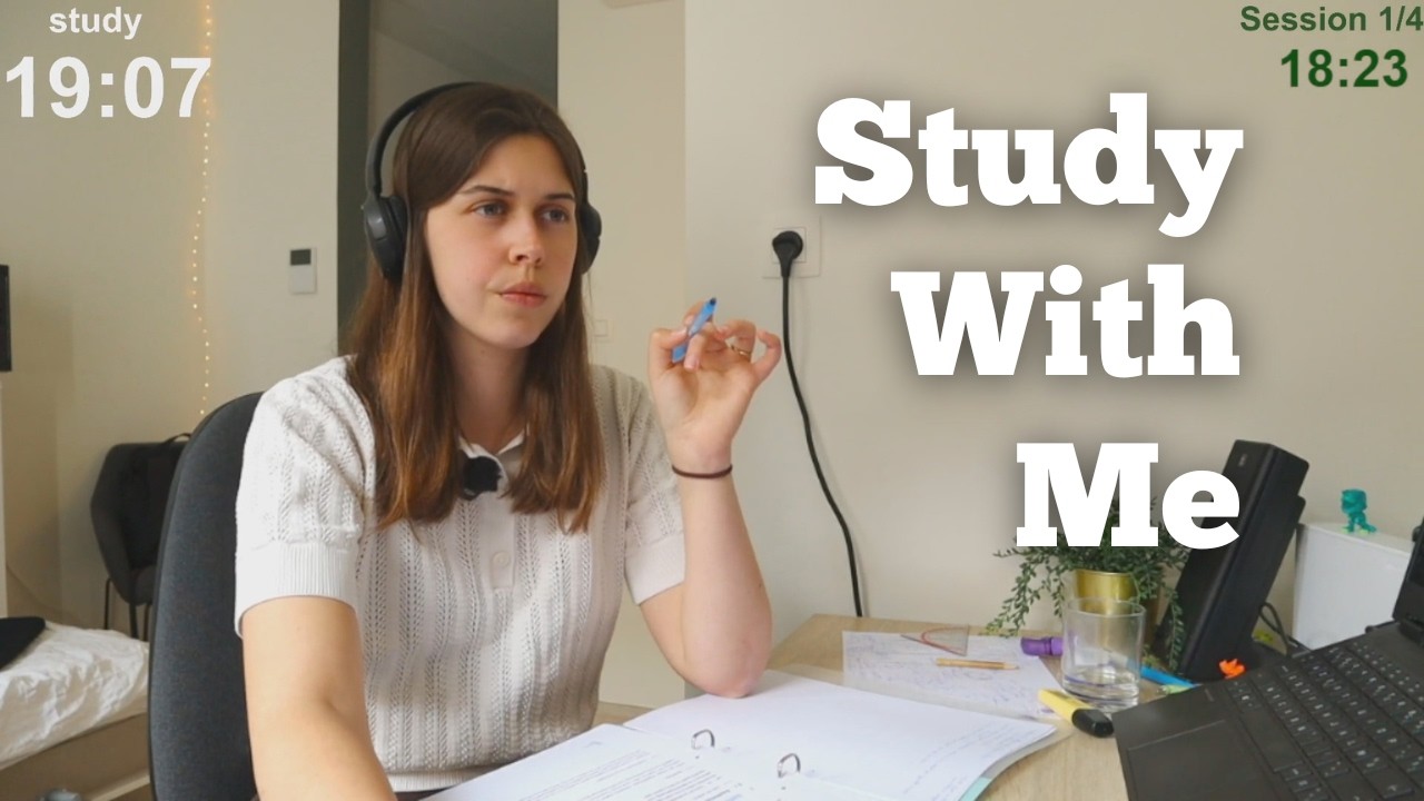 LIVE 14 HOURS Study With Me (60 min study + 10 break)