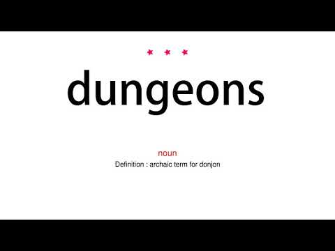 How to pronounce dungeons - Vocab Today