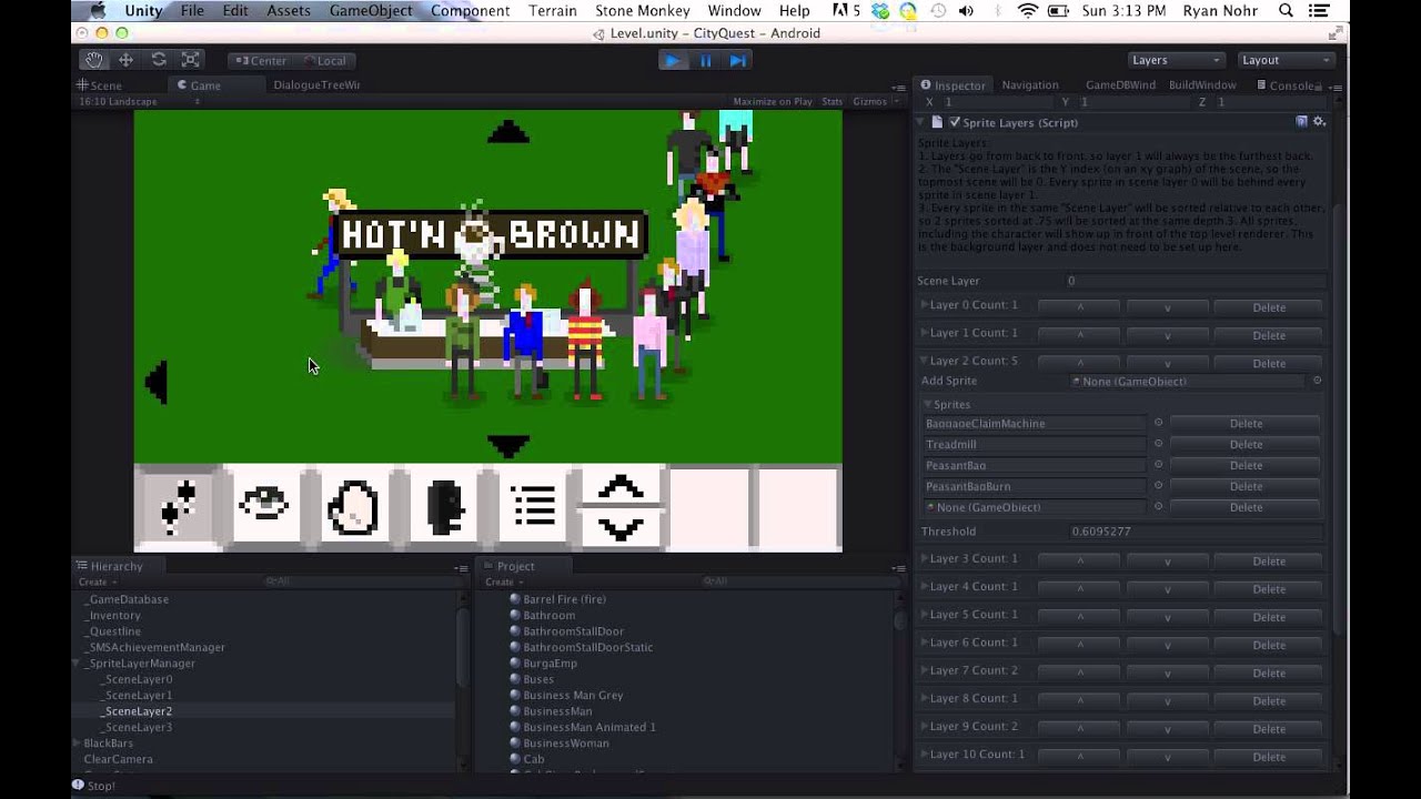 Sprite Layer Demonstration