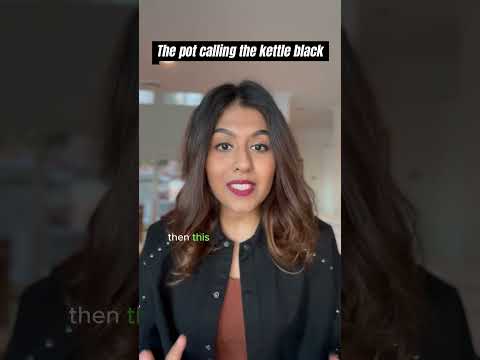 Famous English idiom- Pot calling the kettle black #idioms #improvevocabulary #ytshorts