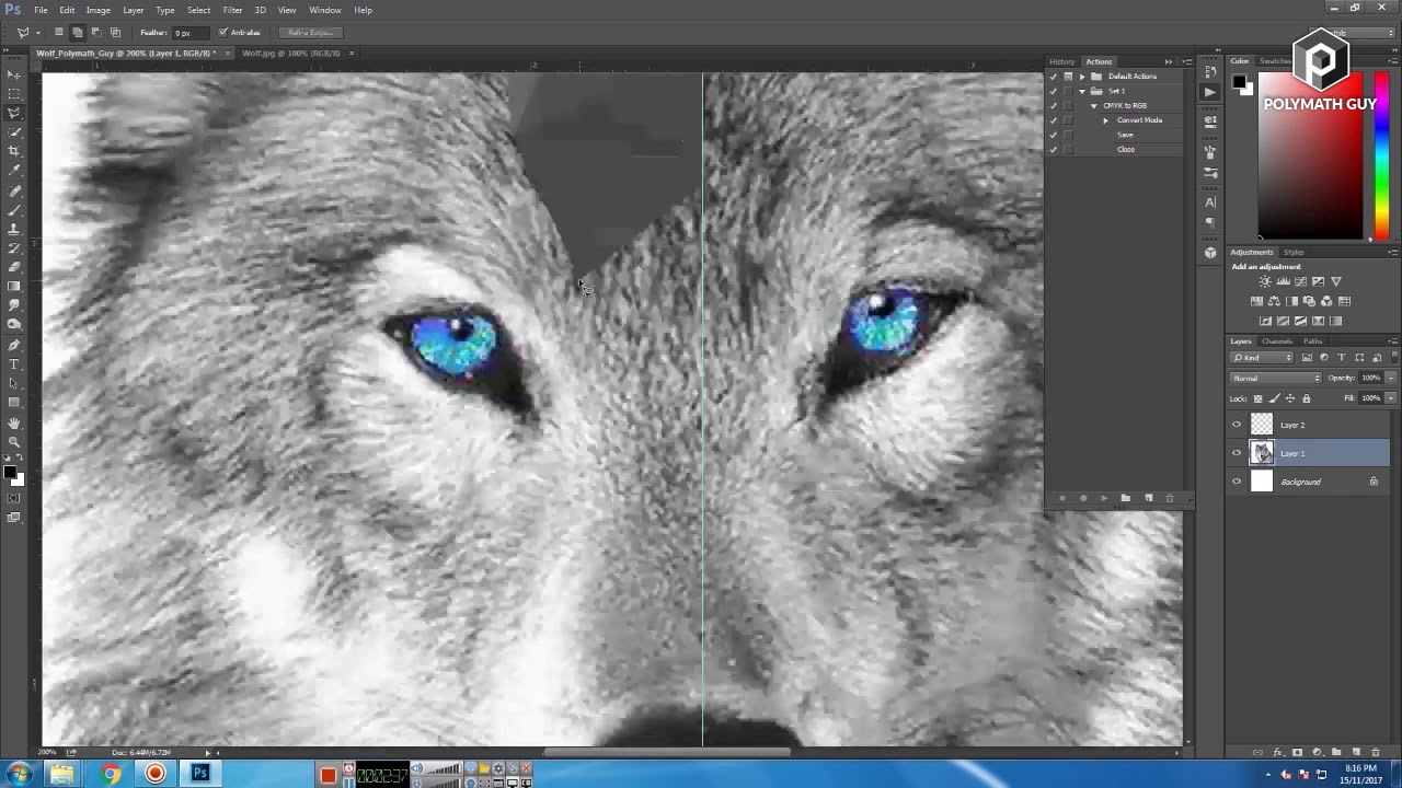 Low Poly Wolf | Timelapse | Polymath Guy