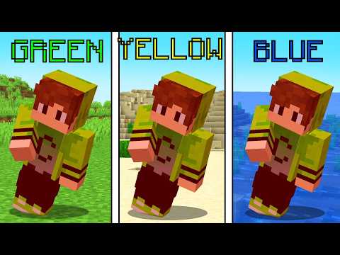 Minecraft But I Can't Touch Any Color!