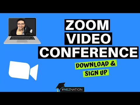 How To Download and Sign Up For Zoom Video Conference (Video Conferencing Tutorial)