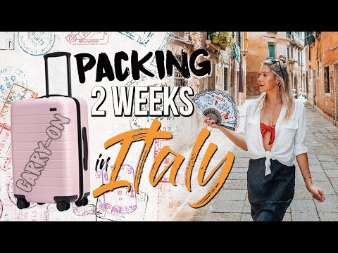 PACKING In A Carry-On For 2 WEEKS IN ITALY | Laura Reid