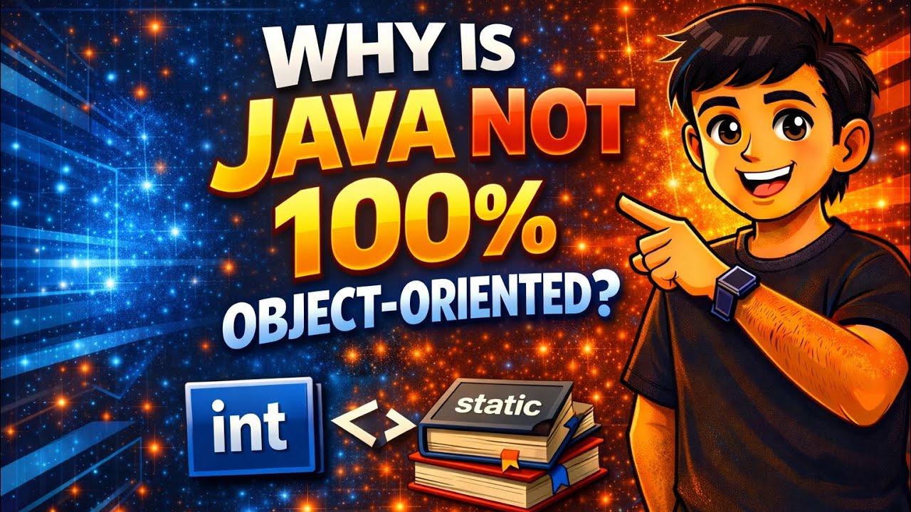 Java is NOT 100% Object-Oriented 😱 | Interview Trap Explained | 2 Real Reasons Explained