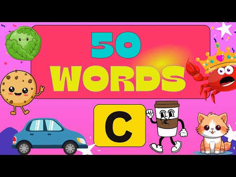 C Letter Words | 50 Words That Start With C | C Letter Words Vocabulary
