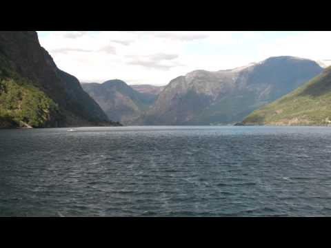 Inside the boat in Sognefjord in a Nutshell