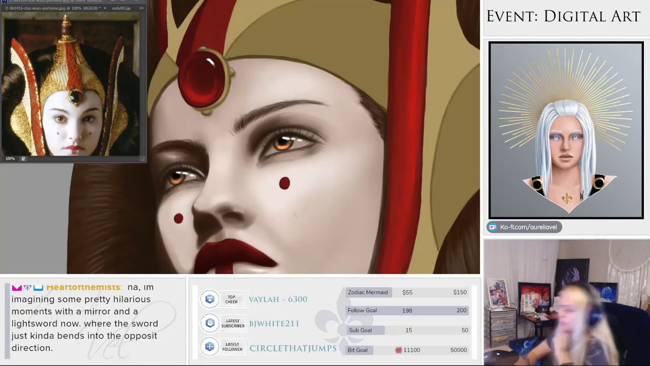 Queen Amidala (Star Wars: Episode I) Digital Painting
