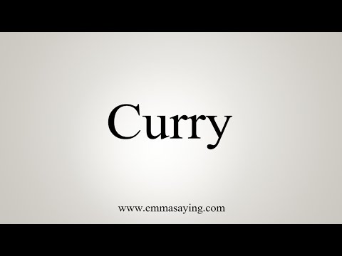 How To Say Curry