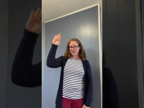 “Hi” and “Bye” in American Sign Language