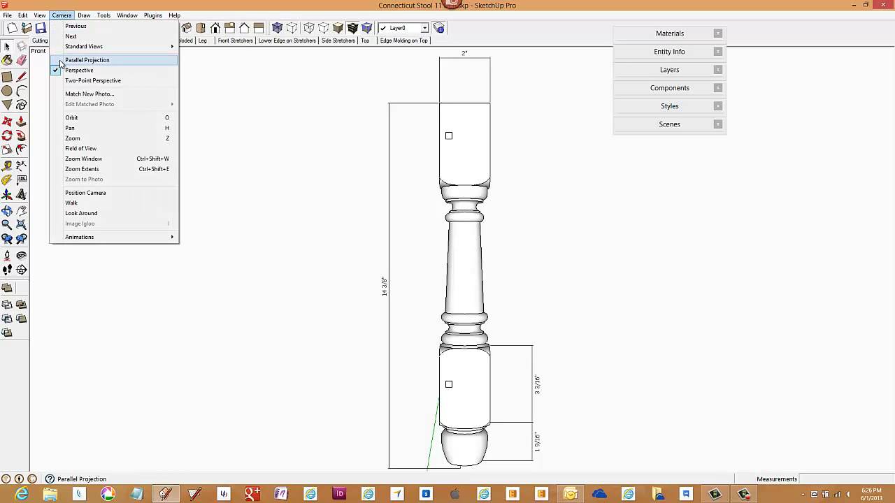 Don's Stool and Dimensions