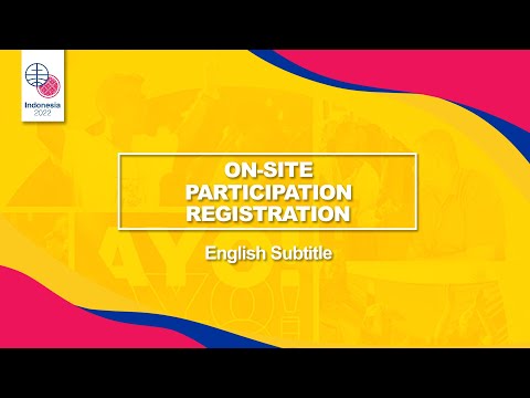 On-site participation registration