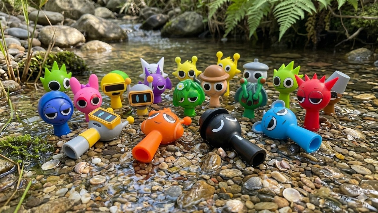 🔍 Hidden Sprunki in the River! Can You Find Them All? 😱