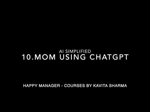 10 How to Generate Meeting Minutes (MOM) Using ChatGPT