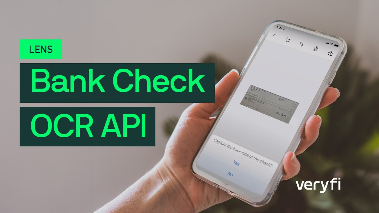 Bank Check OCR API using Veryfi Lens [developer demo]