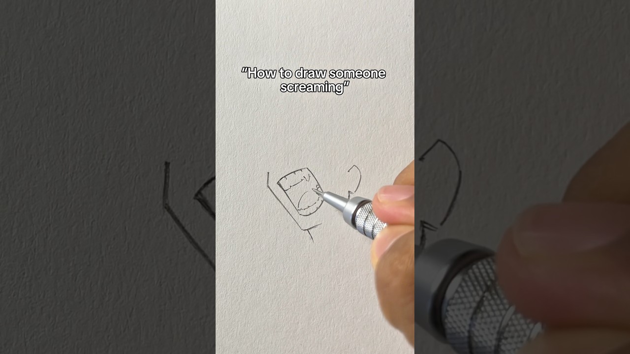 How to draw someone screaming