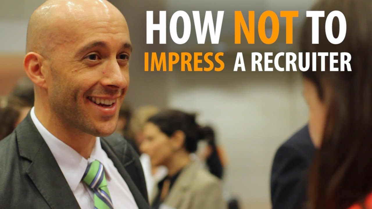 How not to impress a recruiter