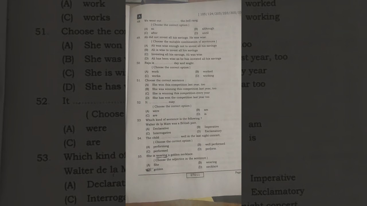 12th Sent- up question paper || English subject || Purnia University || #testpapers #exam #2024