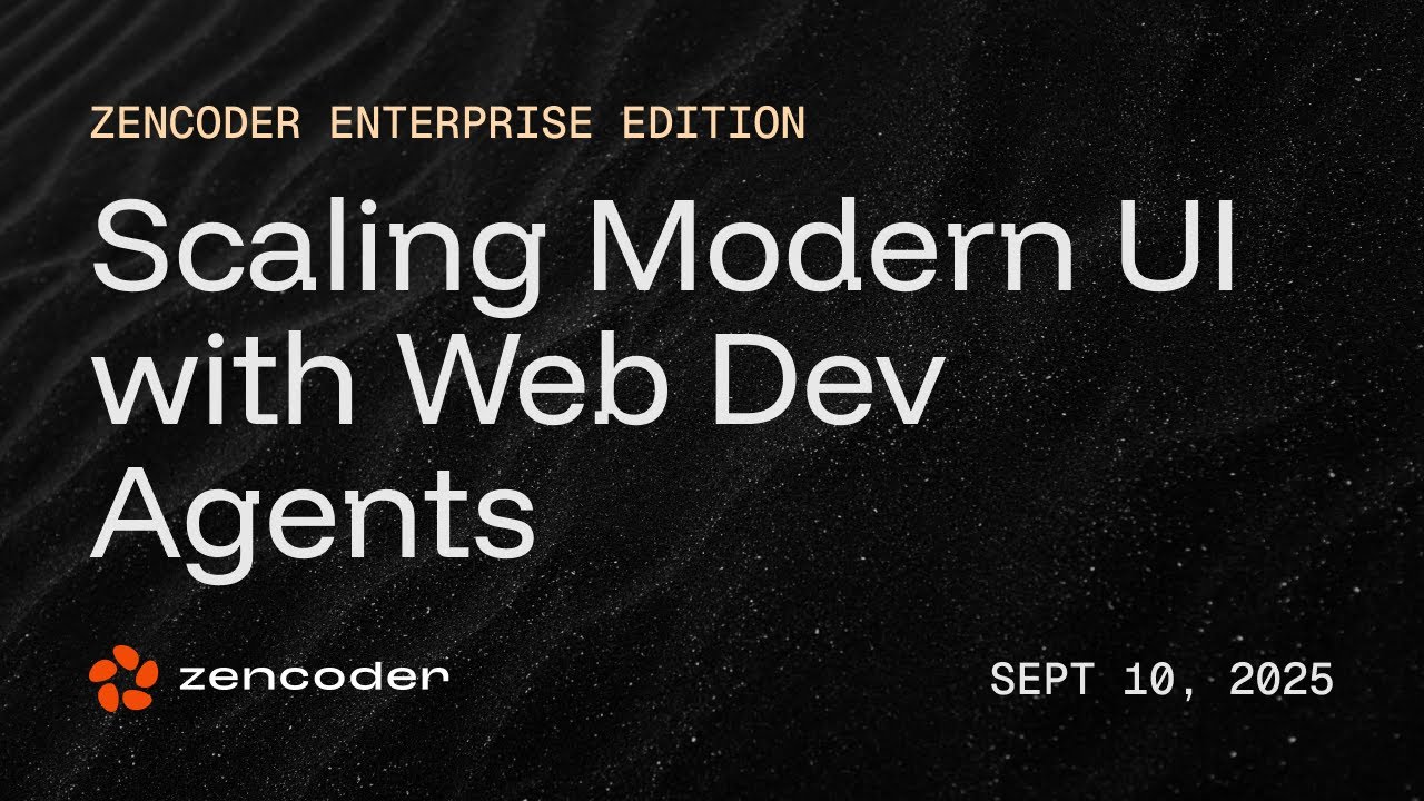 Scaling Enterprise UI Development with Web Dev Agents
