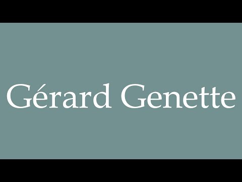 How to Pronounce ''Gérard Genette'' (Gerard Genette) Correctly in French