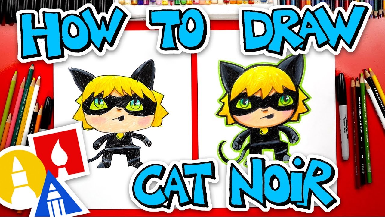 How To Draw Cat Noir From Miraculous Ladybug