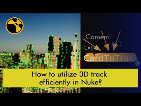 Nuke tutorial | How to utilize 3D track efficiently in Nuke? | CardtoTrack.gizmo