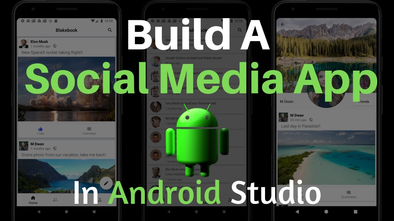 Make A Social Media App In Android Studio | Android Tutorial 1