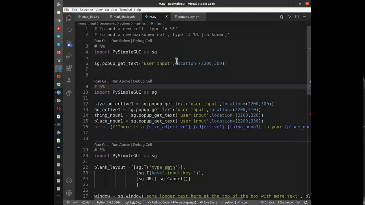 VS Code export your jupyter notebook as .py and save as does not work Jan 10, 2021 6:56 PM
