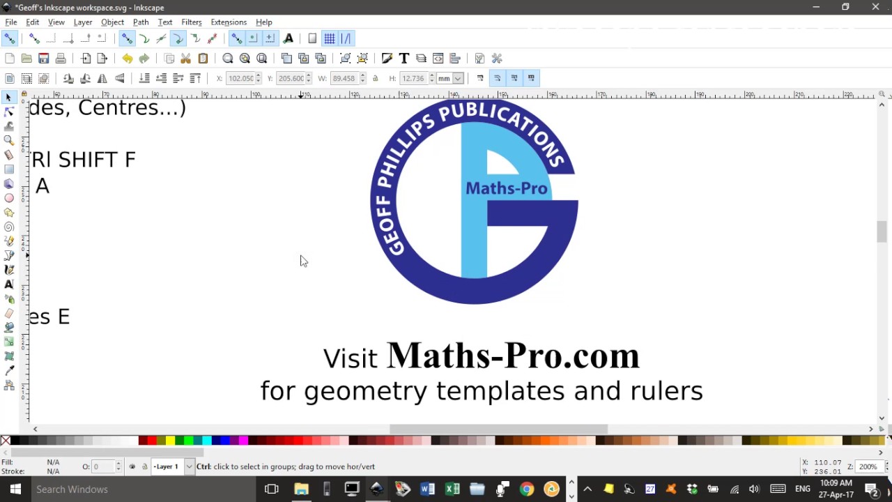 Geoff's Inkscape settings