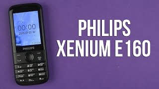 Philips E160 Xenium (Black) купити в інтернет-магазині: ціни на мобільний телефон E160 Xenium ...