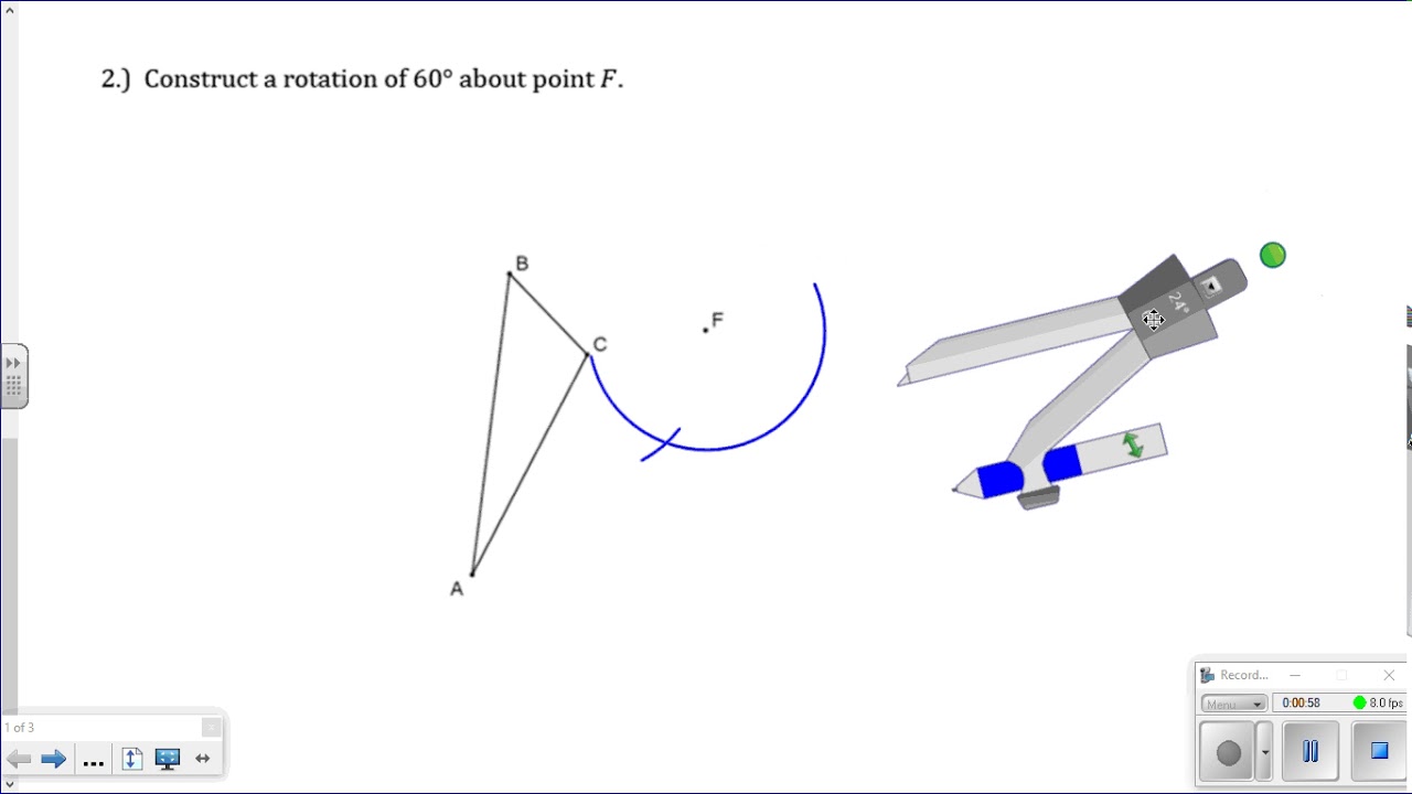 Rotation 60 degrees Construction