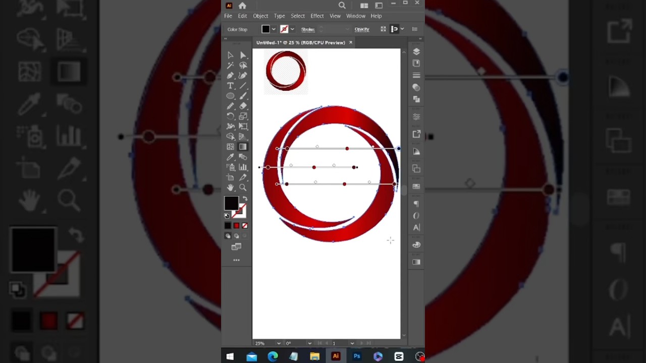 Did you know this trick⁉️  Icon and Gradient in Illustrator 😎