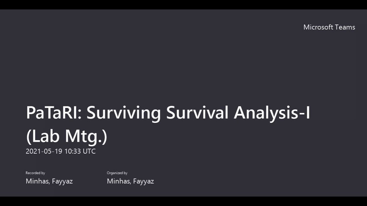 PaTaRI: Surviving Survival Analysis 1/3