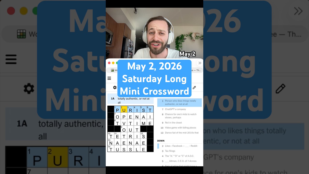 Did ChatGPT sponsor this crossword? | NYT Saturday Long Mini Crossword May 2, 2026