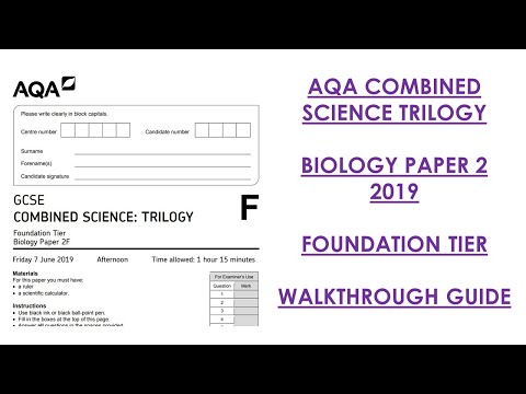 AQA Combined Science Trilogy: 2019 Biology Paper 2F Walkthrough