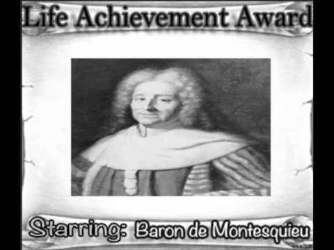 Life Achievement Award - Baron de Montesquieu