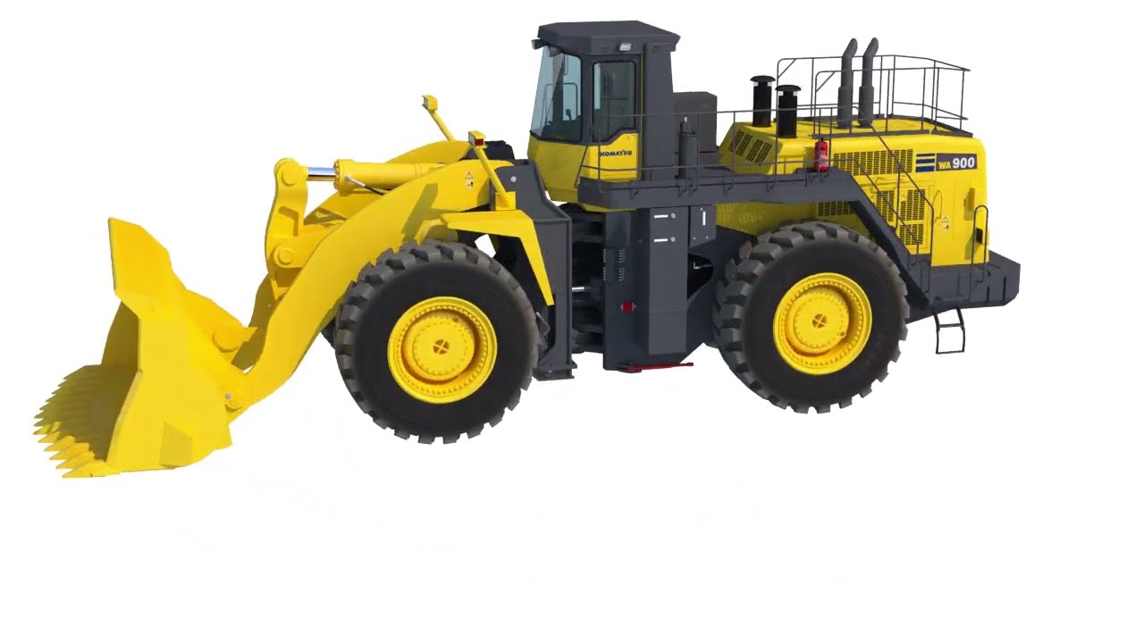 Wheel Loader Komatsu WA900 3D Model