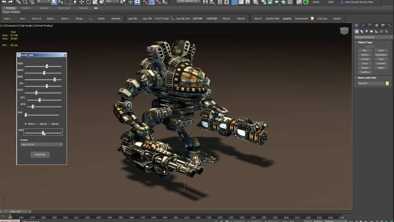 Mech Constructor Maxscript Tools