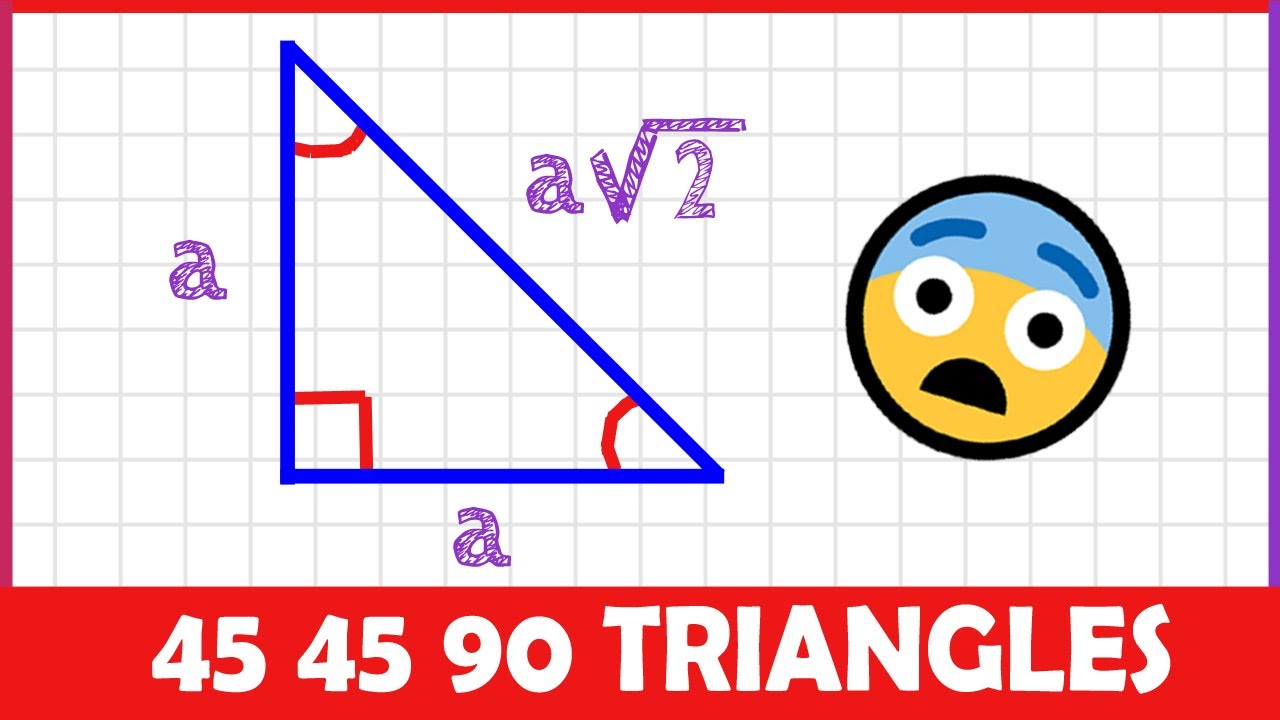 45-45-90 Right Triangles! (2-MINUTE MATH!)
